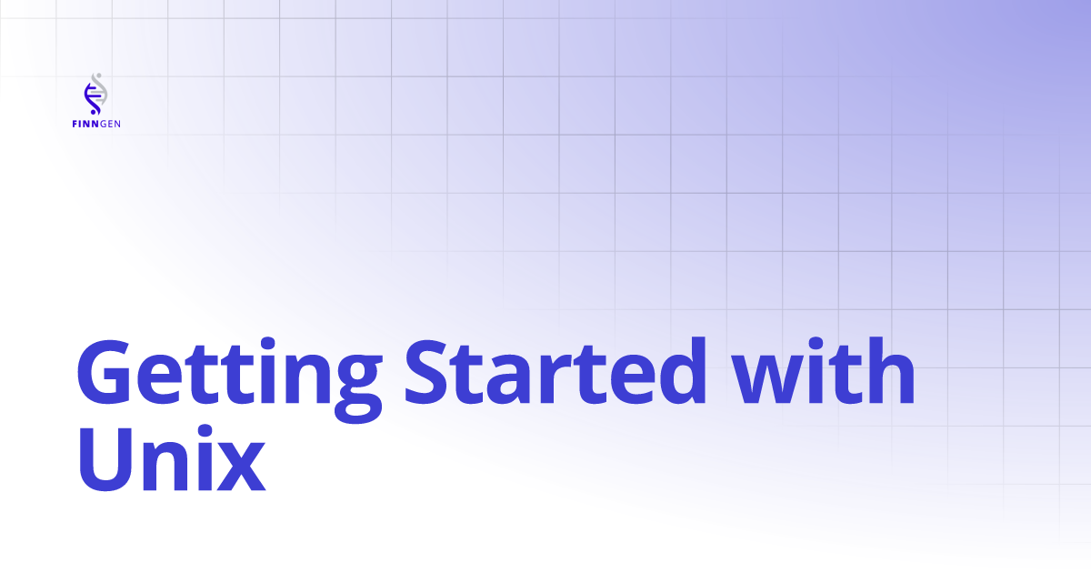 Getting Started with Unix | FinnGen Handbook