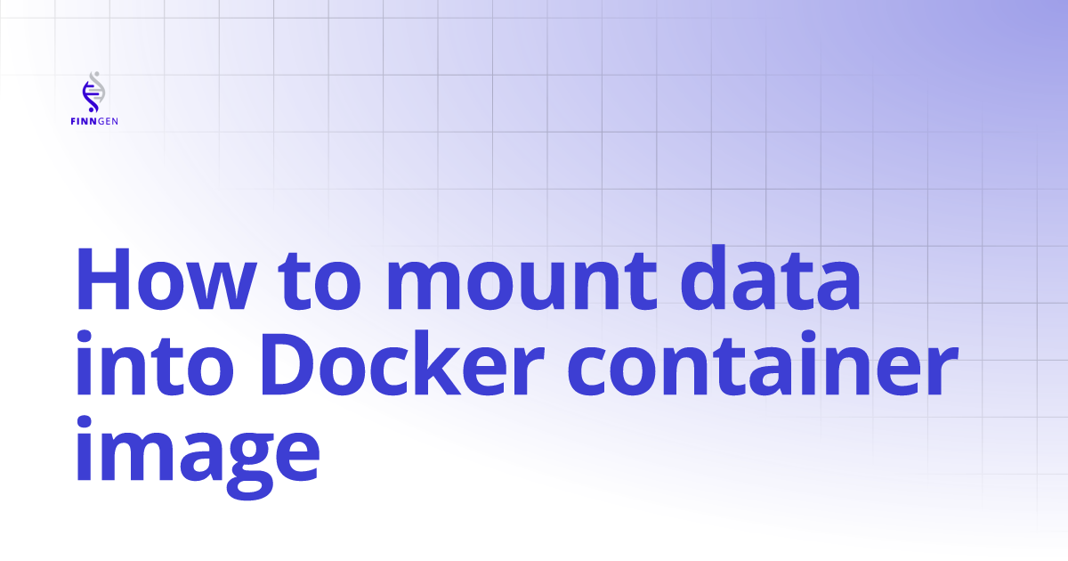 How to mount data into Docker container image | FinnGen Handbook