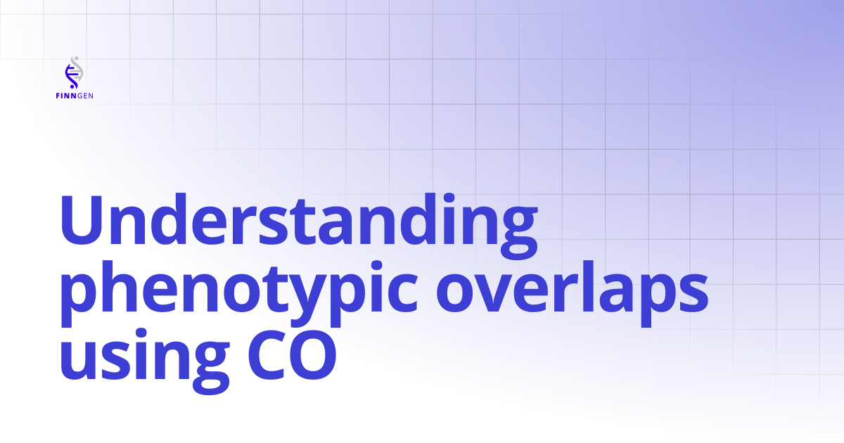 Understanding phenotypic overlaps using CO | FinnGen Handbook