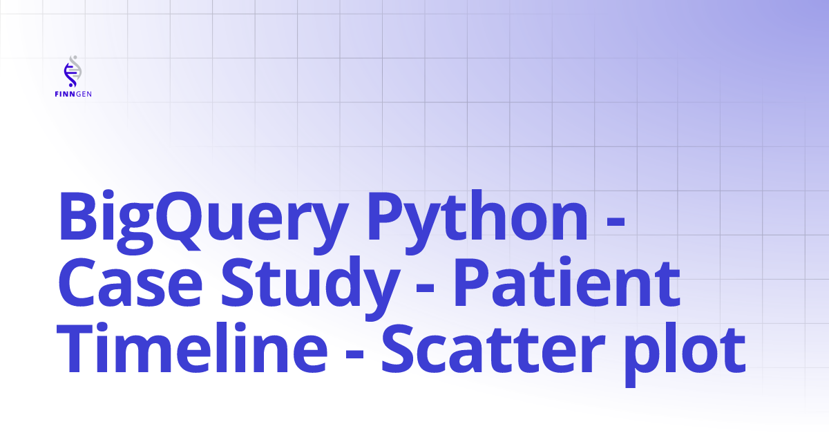 BigQuery Python - Case Study - Patient Timeline - Scatter plot | FinnGen Handbook