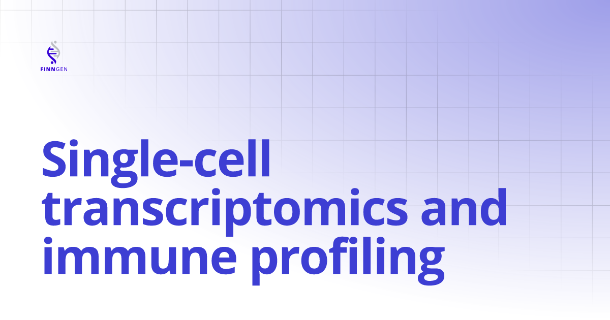 Single-cell transcriptomics and immune profiling | FinnGen Handbook