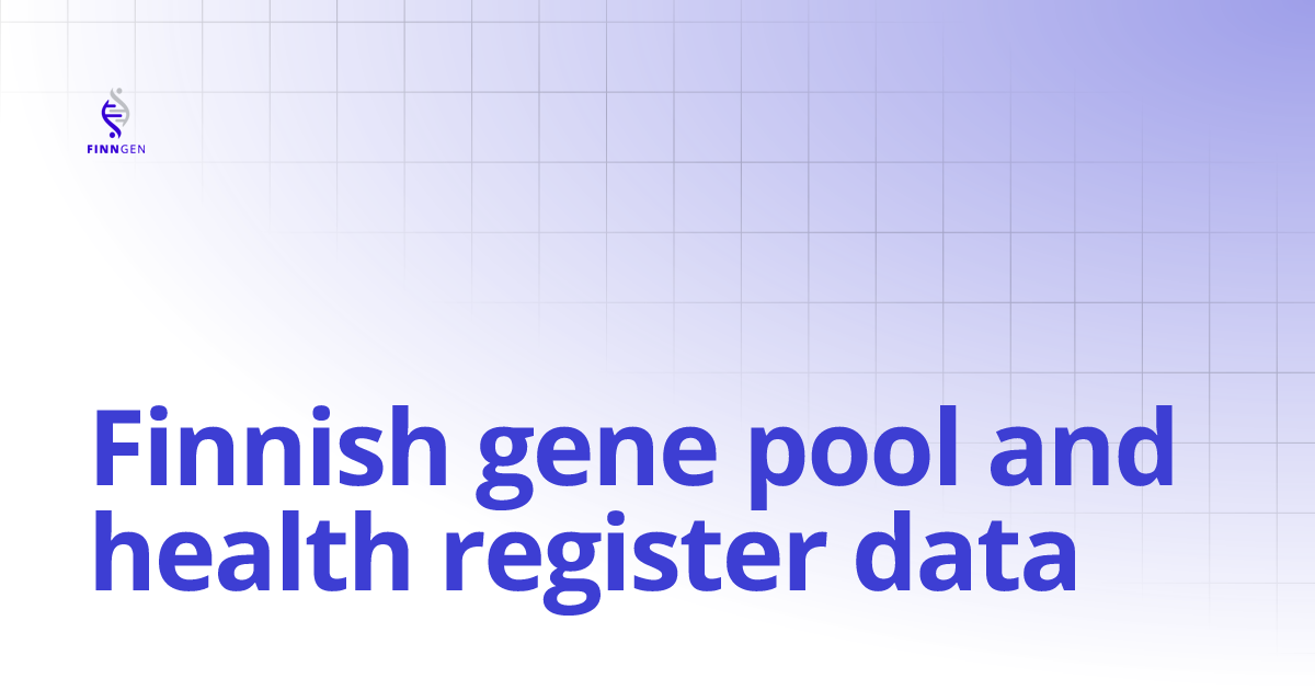 Finnish gene pool and health register data | FinnGen Handbook